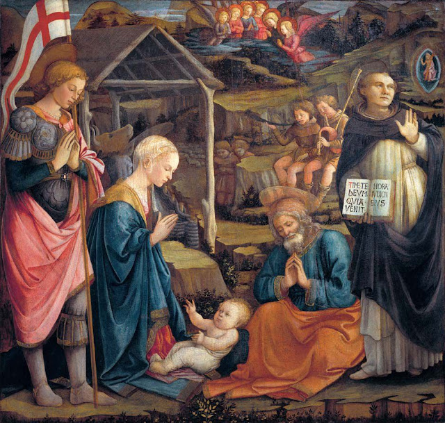 IDLE SPECULATIONS: The Nativity with St George and St Vincent Ferrer