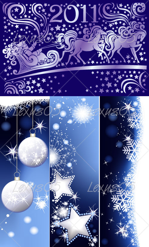 Quality Graphic Resources: 2011 New Year Blue vectors