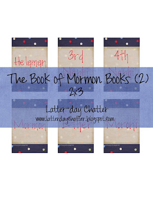 Latter-day Chatter: Book of Mormon Memory Cards