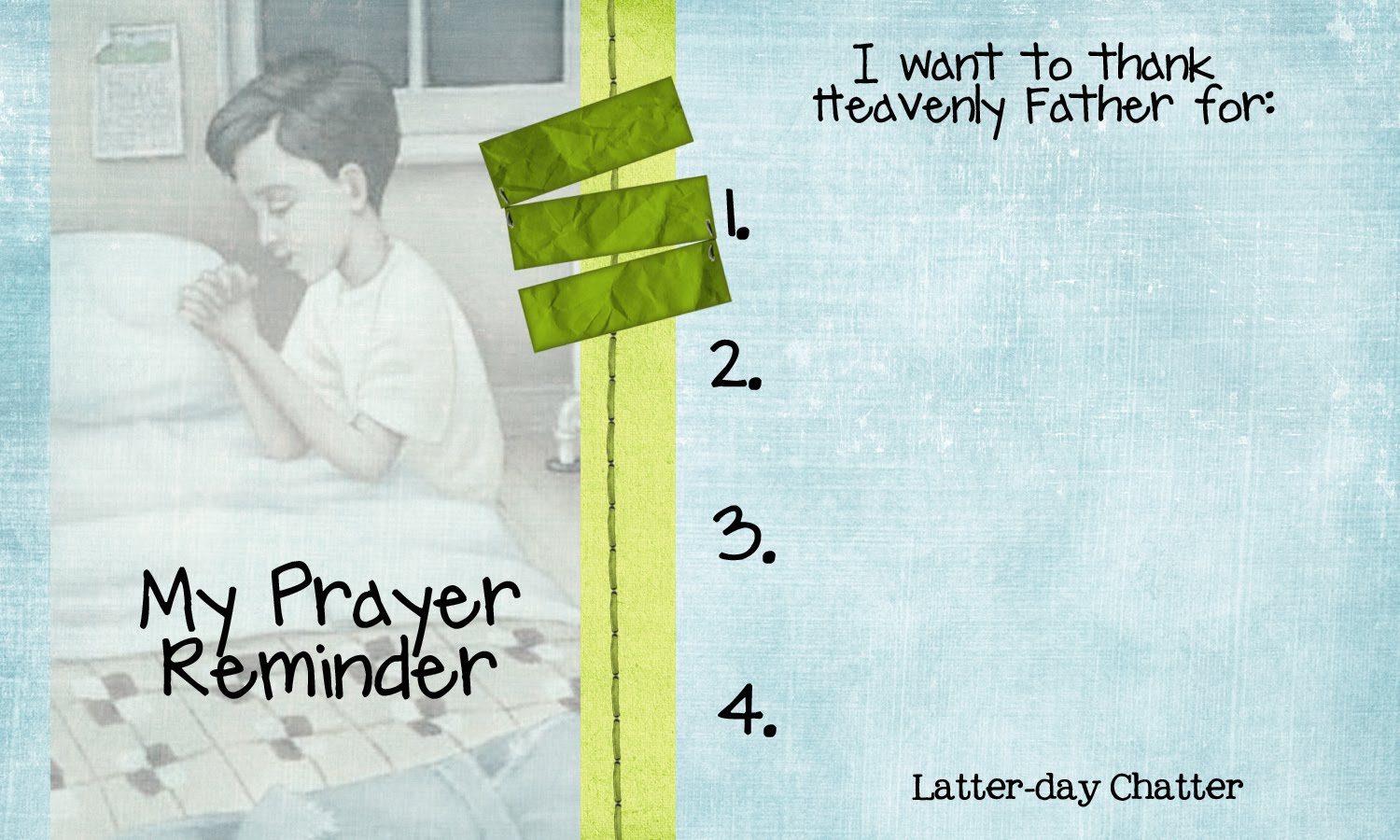 Latter-day Chatter: My Prayer Reminder
