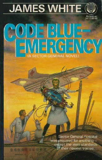 Book Covers: CODE BLUE EMERGENCY by James White