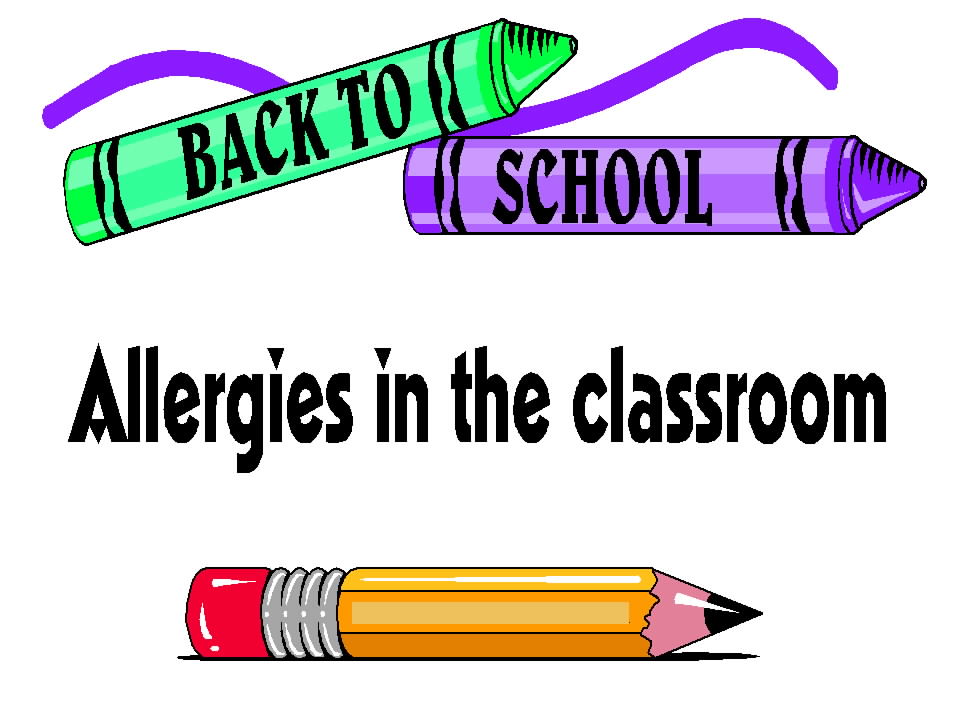 Free Posters and Signs: Allergies in the classroom