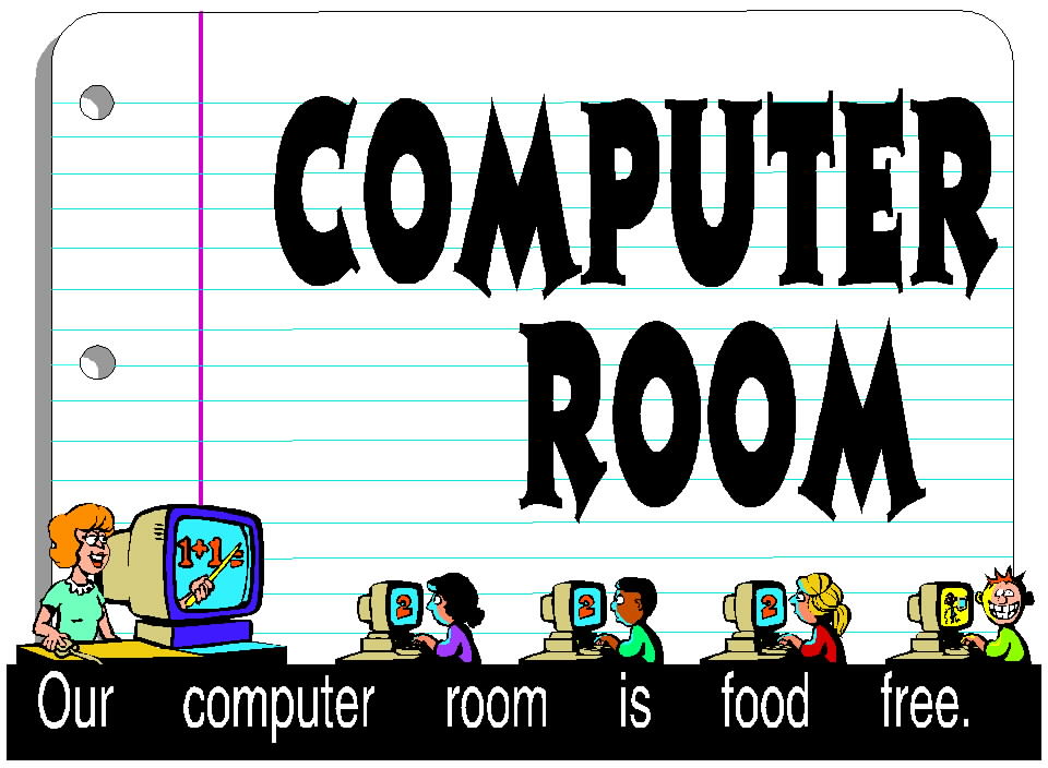 Free Posters and Signs: Food Free Computer Room