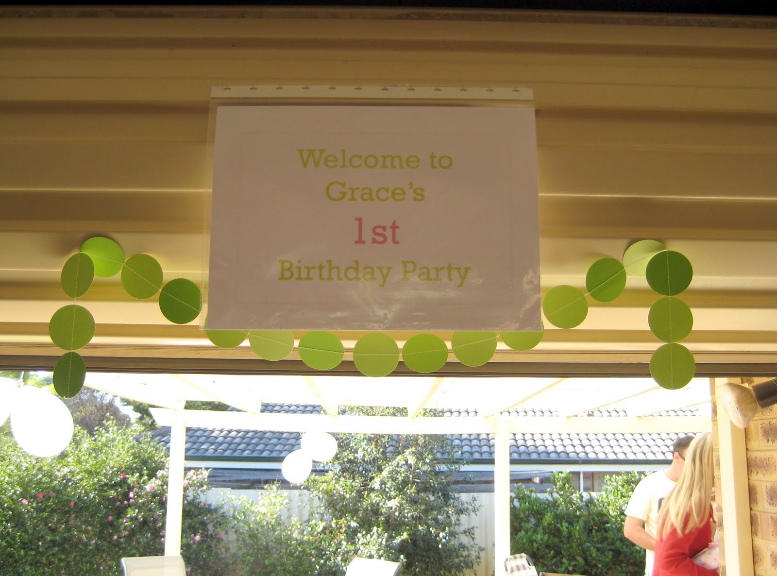 Homely One: Grace's 1st Birthday Party