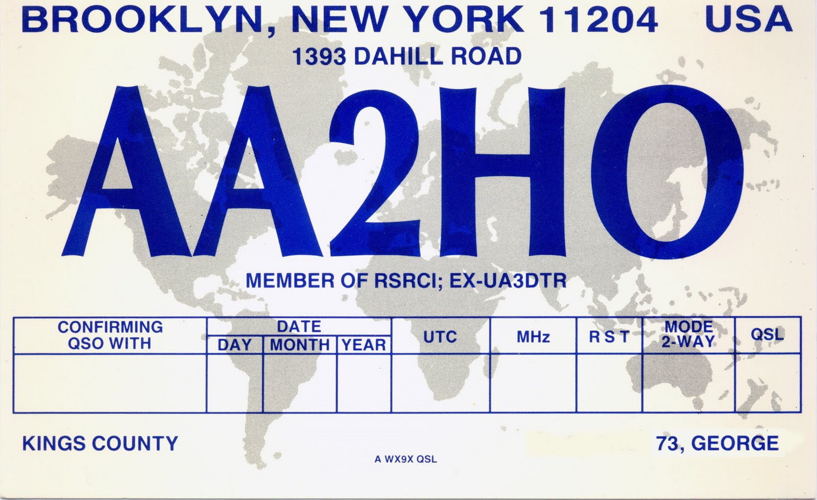 n2ho: QSL Cards