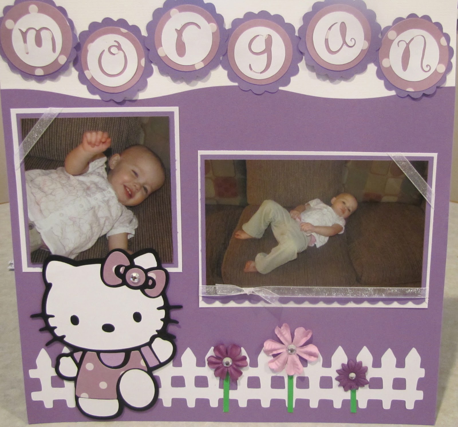 Pigtails and Paper Trails: Hello Kitty Scrapbook Layout