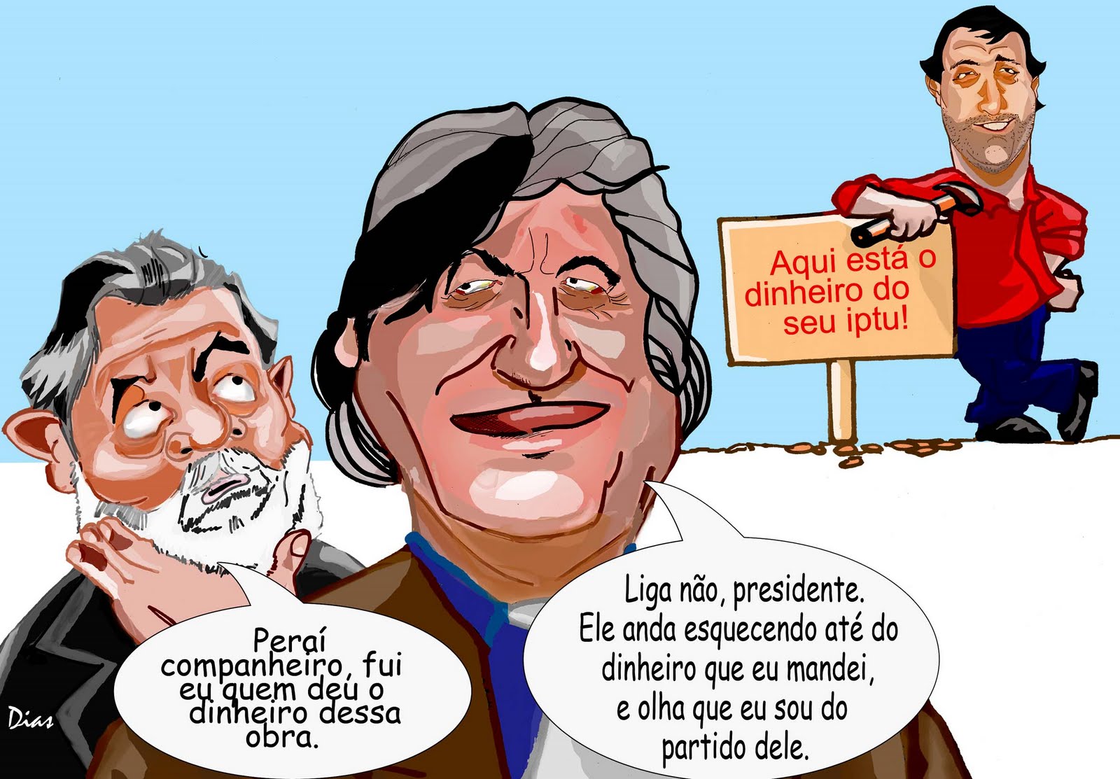 Caricatura: Charge da semana-Presidente Lula e a turma.Jornal Beira da ...