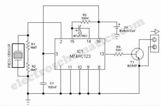 CIRCUIT: Vibration Sensor/Detector
