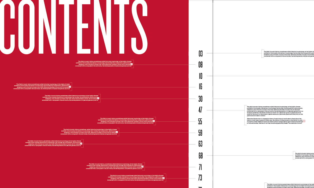 Creative Content: Content page ideas
