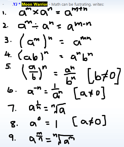 ixploreLife: Nine rules of indices