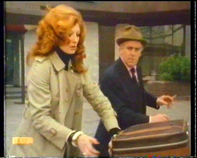 Trenchcoated: Rula Lenska dons a classic Burberry in an early '80s ...