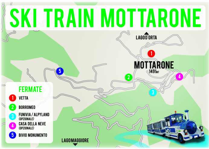 Mottarone: Dai parcheggi alla vetta con lo Ski Train