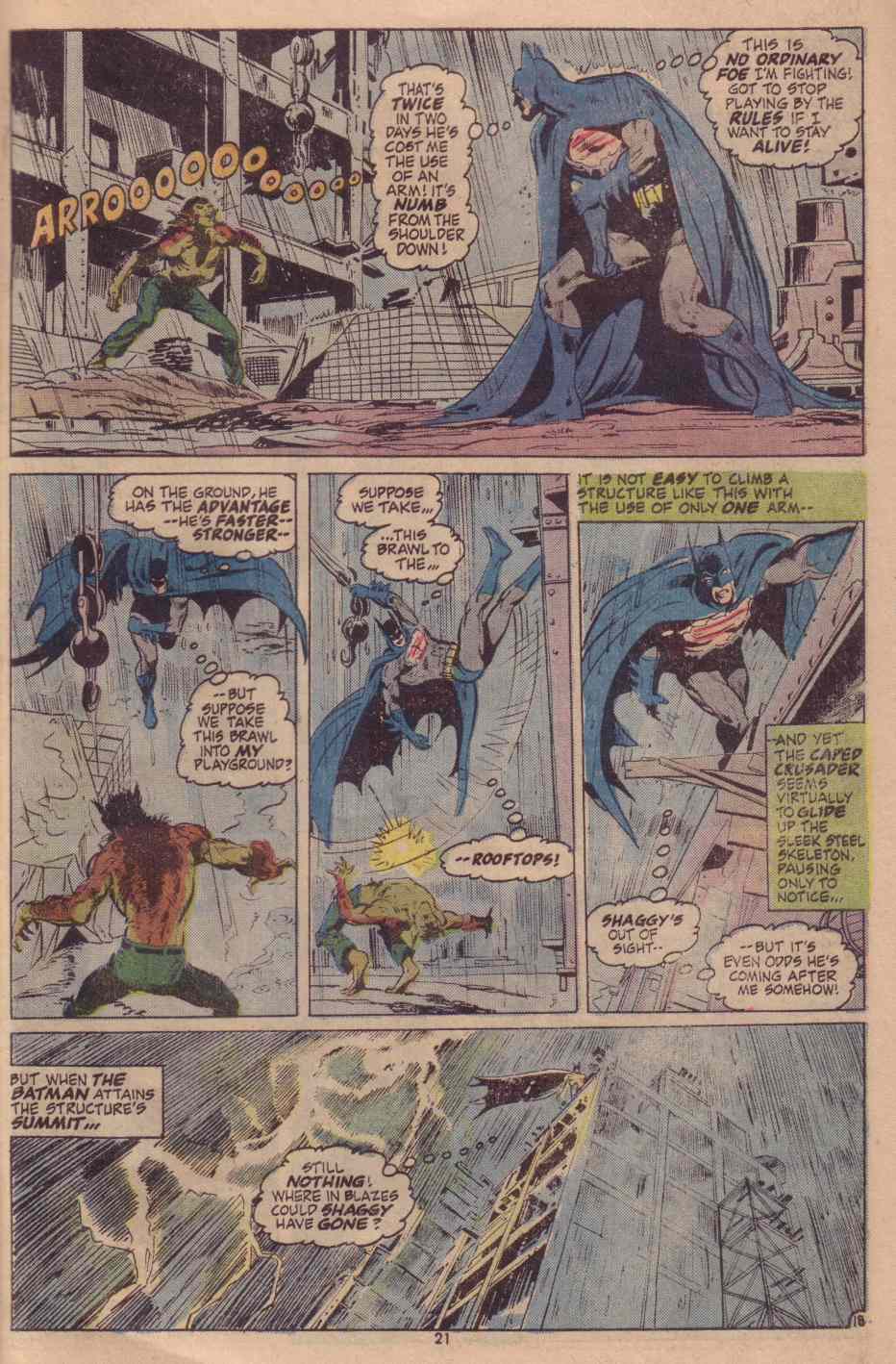 Savage Tales: Batman #255: "Moon of the Wolf" (Neal Adams art)