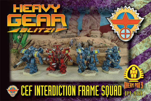Dream Pod 9, CEF Interdiction Frame Squad | Miniature Review