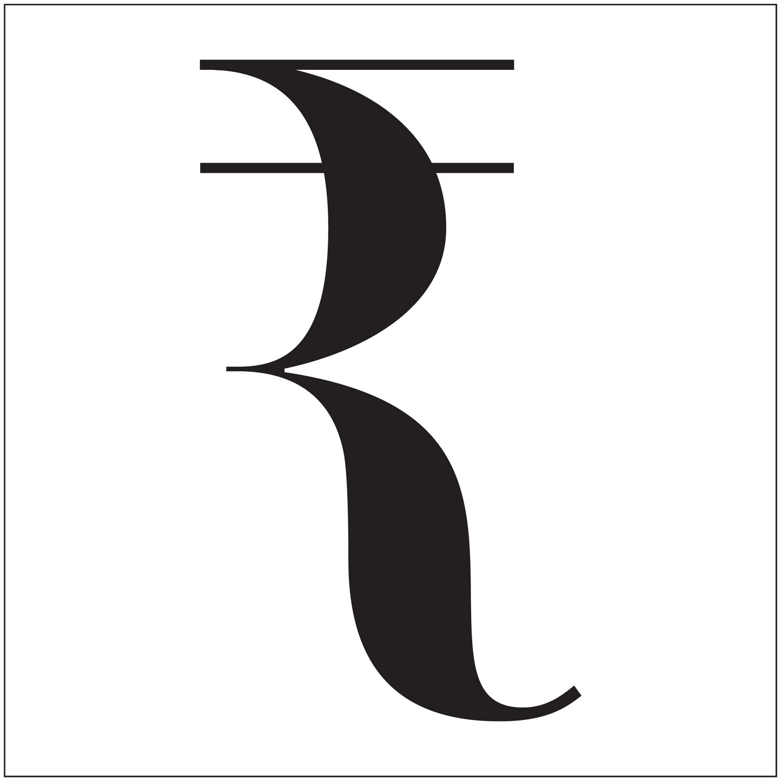 Fun with Letterforms: Customization of Rupee Symbol