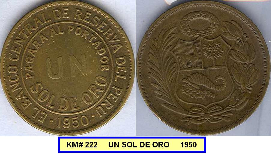 numismatica del peru, monedas peruanas, peruvian coins: 1 SOL DE ORO ...