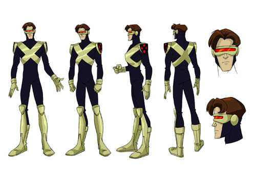 The Dork Review: X-Men Evolution Model Sheets
