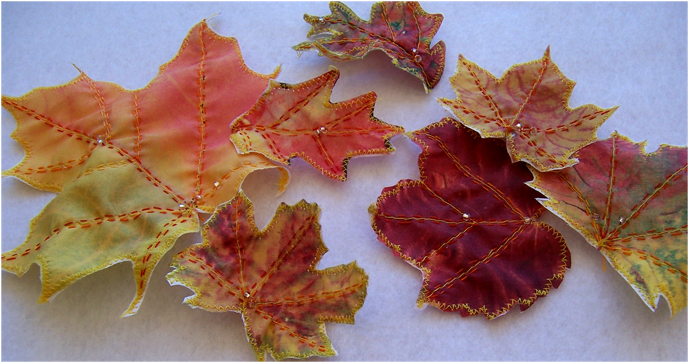 Art Threads: Monday Project - Photo Fabric Leaves
