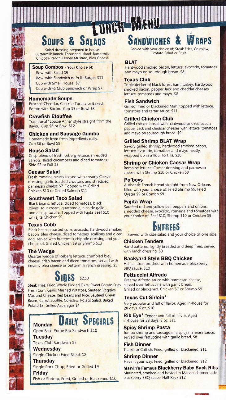 In Laurie's Brain...: Starvin Marvin's Bar & Grill