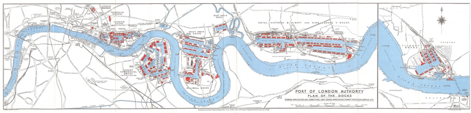mappa moo'di - moo de flâneur's map collection: Port of London 1964