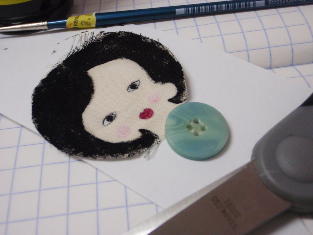 Needle Field: Painted Face Pin