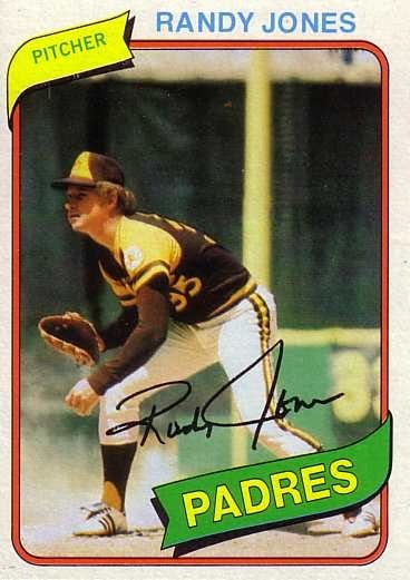 1980 Topps Baseball: #305 Randy Jones