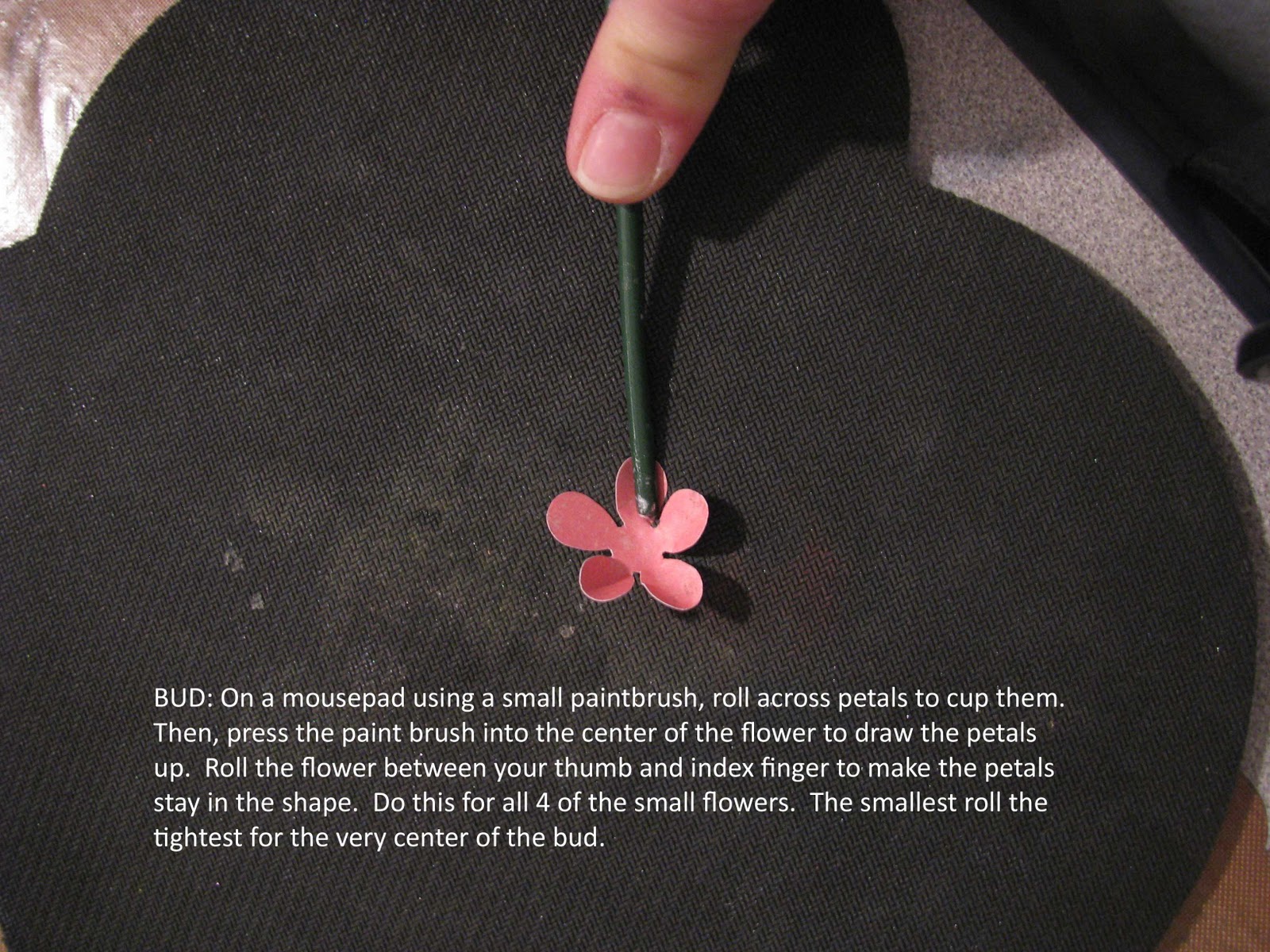 Stars 'N' Sparkles, Blooms 'N' Bling: Pinched Rose flower tutorial
