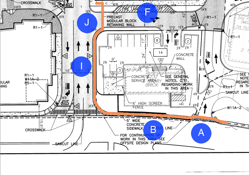 Newton Streets and Sidewalks: Chestnut Hill Square -- Pedestrian ...