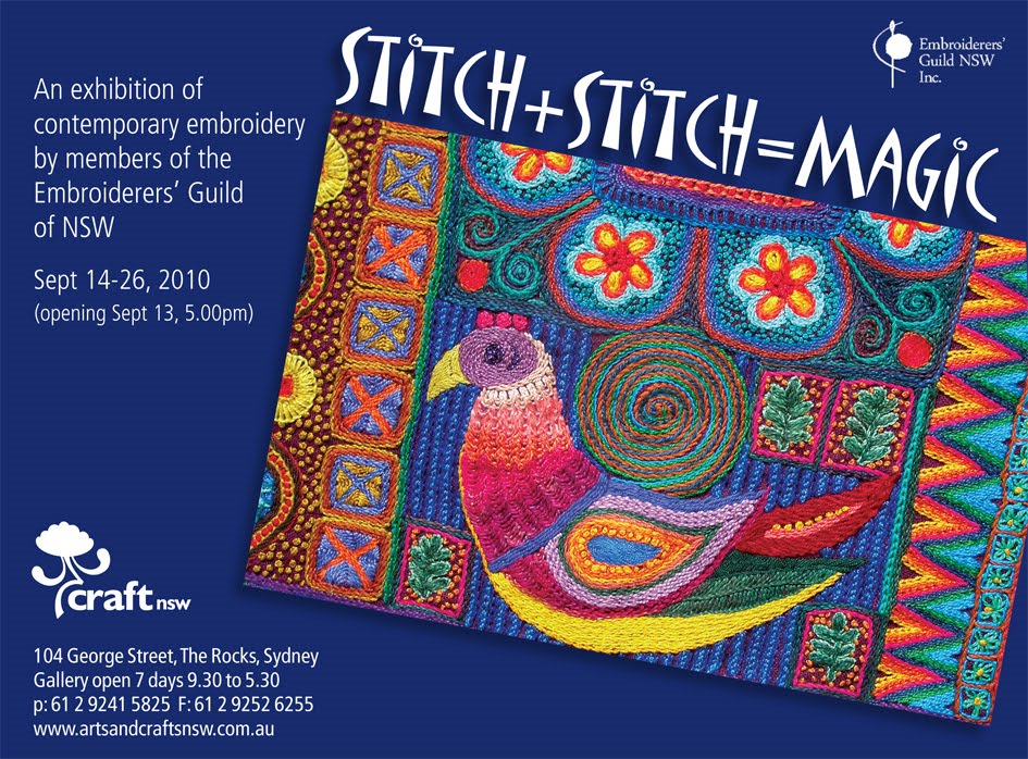 QuiltNSW Blog: Stitch +Stitch=Magic Exhibition: 14-26 September