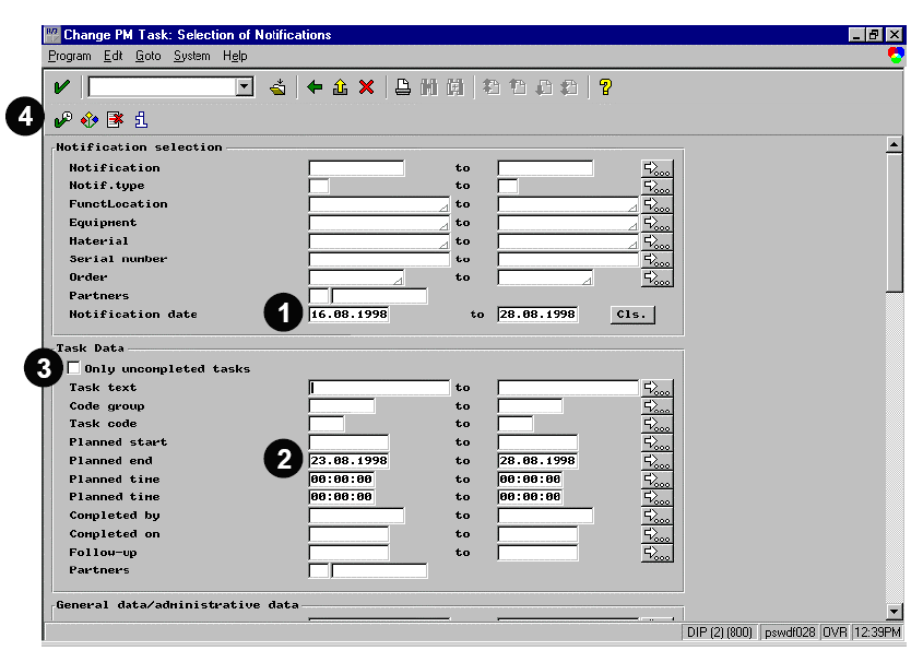 Sap Abap List Notifications Tasks Programming Sap Abap
