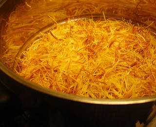libyan food: Steamed Pasta with Pine Nuts, Raisins, Almonds, and Liver ...