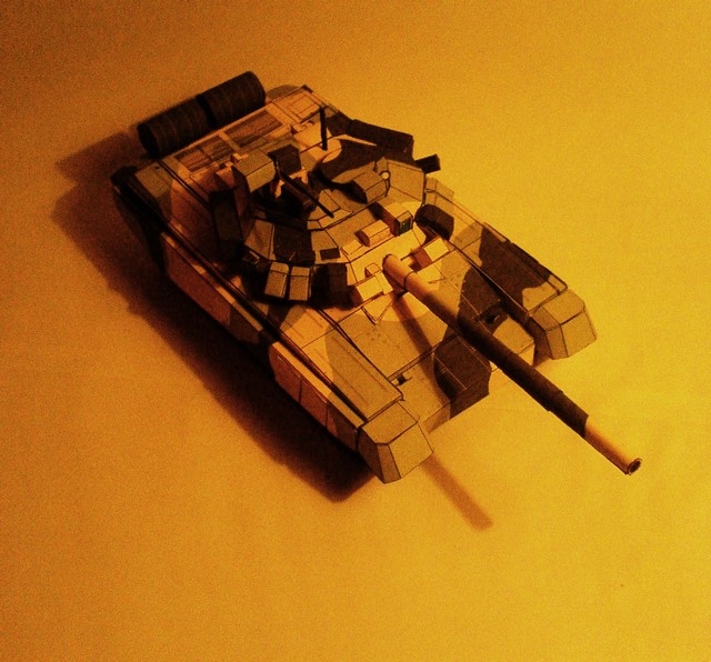 omochagami.blogspot.com: T-90 Tank papermodel