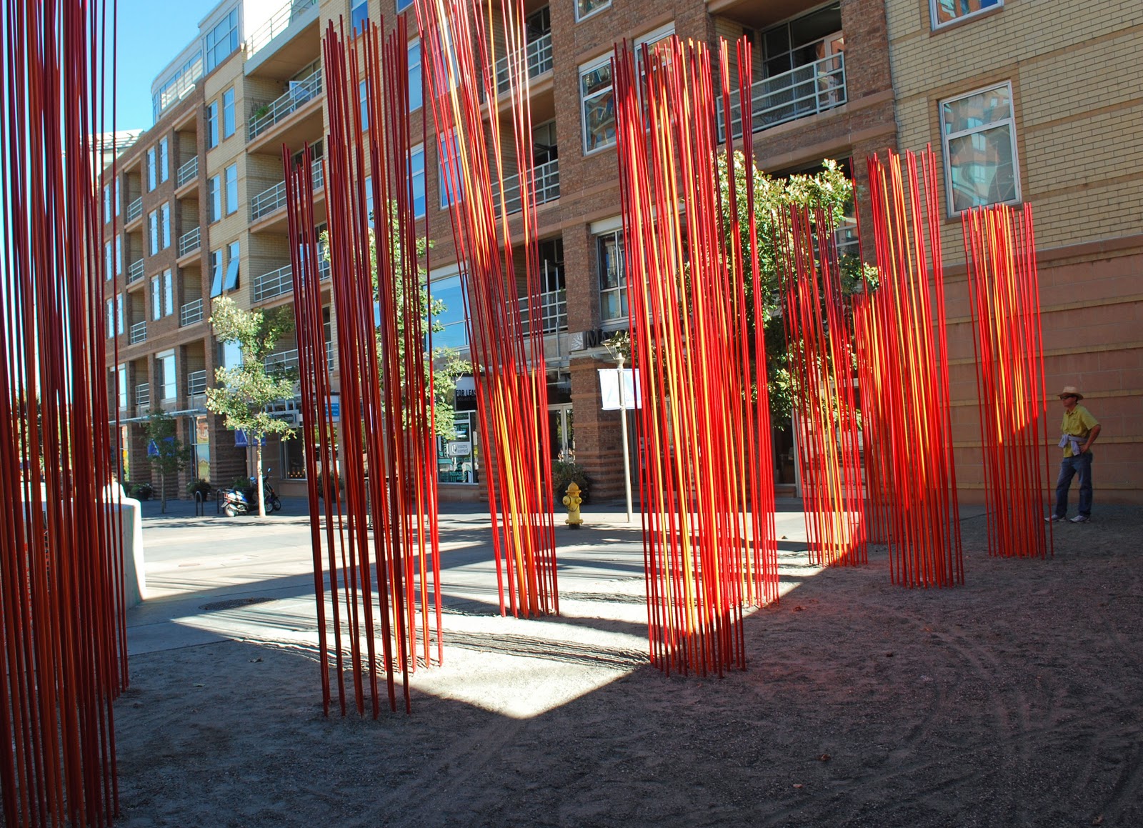 the art garden: Public Art: The Red Forest