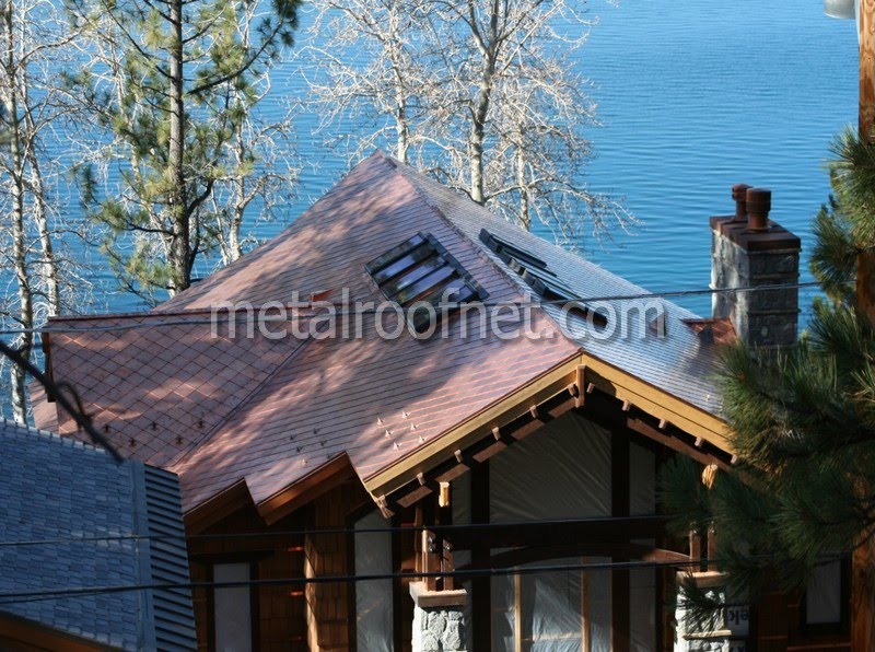 Copper Roofing: Copper Roof Diamond Shingles - California and Nevada
