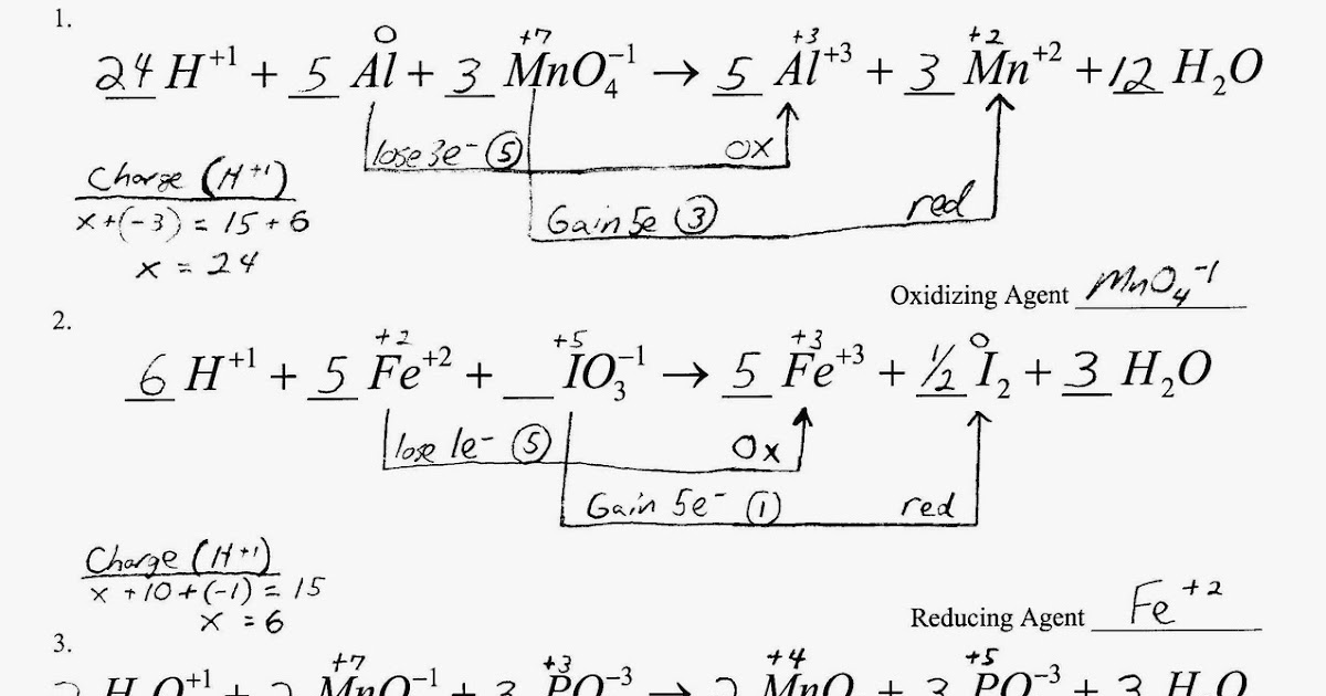 Heritage High School Chemistry 2010_11: More Balancing Complex Redox ...