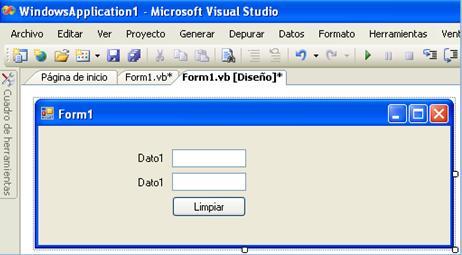 Programación: Limpiar una caja de texto en Visual Basic 2005