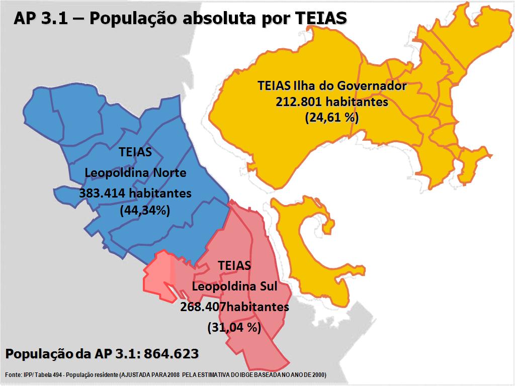 CAP 3.1 - Saúde Presente na AP 3.1: Mapas Gerais da AP 3.1 - Clique nas ...