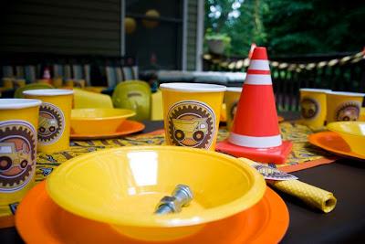 Kara's Party Ideas Construction Party | Kara's Party Ideas
