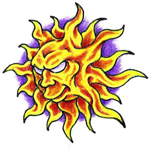 Tattoo Pictures & Tattoo Designs: Flaming Sun