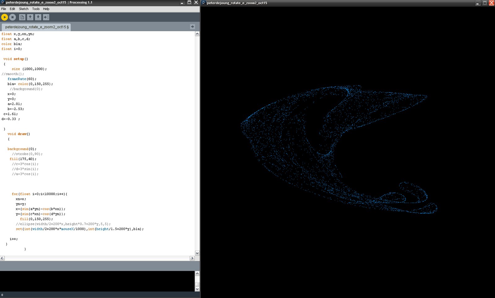 MADEinCALIFORNIA ///Co.De.: Peter de Joung attractor 01//////////////////////////////////