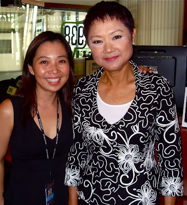 The Living Room: Frances Yip on our couch!