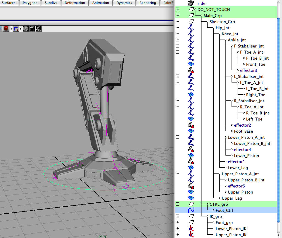 Ruben's Blogpage: Maya Tutorial: Mech Leg Rig