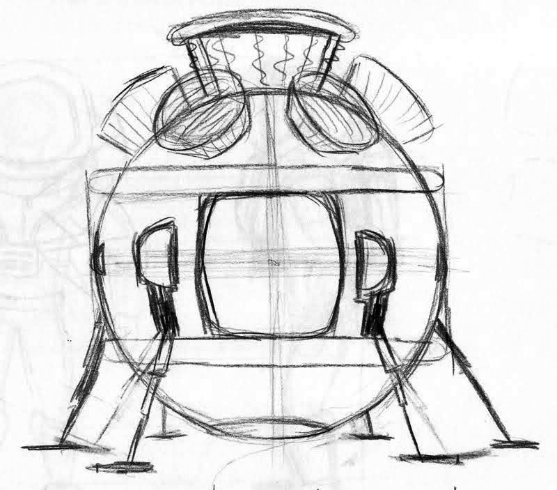 Ruben's Blogpage: Unit 2.01 Concept Art: Space Pod Concept