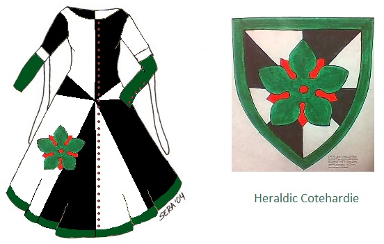 Ysabel la Broderesse: Heraldic Cotehardie