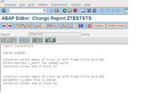 ABAP - Changing Selection Screen Design Through Tcode SE51.