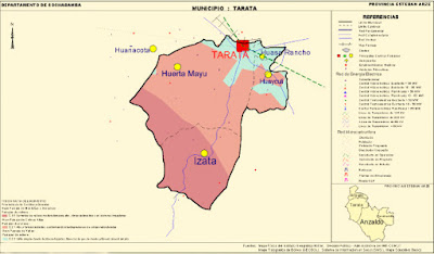 ANZALDO BOLIVIA: MAPA DE TARATA