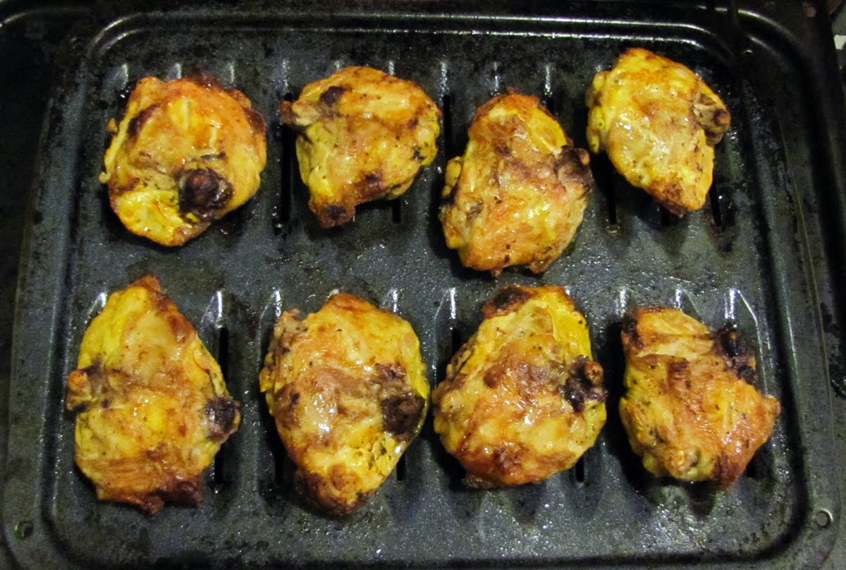Smells Like Food in Here: Lemon-Saffron Broiled Chicken Thighs, Take 2