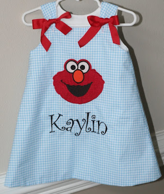 blueeyedbaby designs: elmo dress