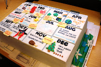 Sweet Catastrophe: Calendar Theme Birthday Cake