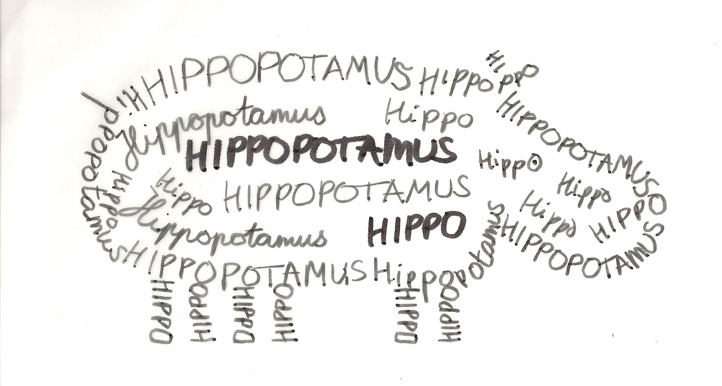 Blue Jacaranda by Linda Robertus: Calligram